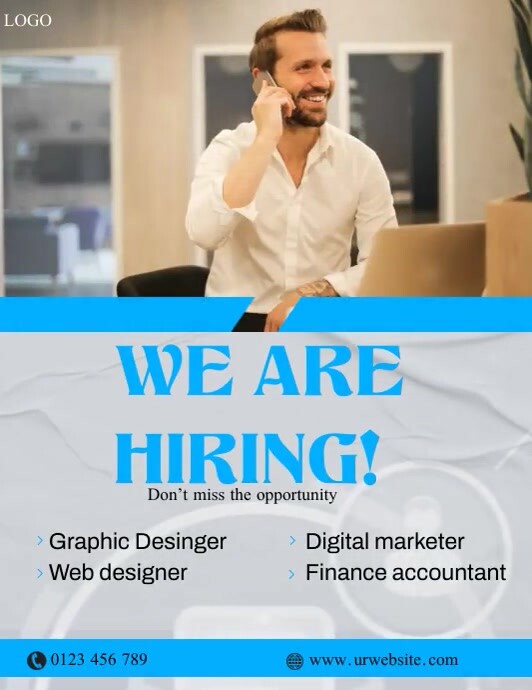 We Are Hiring Video Ads Template | PosterMyWall