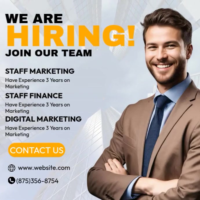 We Are Hiring Video Template | PosterMyWall