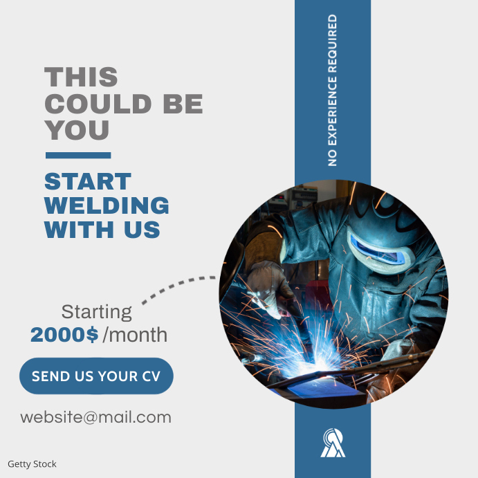 Copy of we are hiring welders template design 2023 20 | PosterMyWall