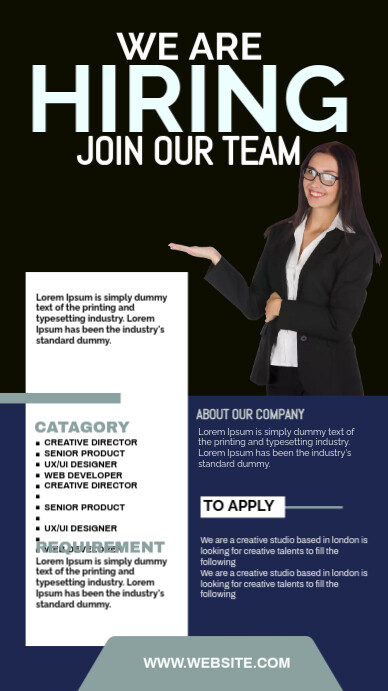 We are hiring WhatsApp Status Template | PosterMyWall