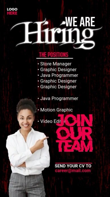 We Are Hiring WhatsApp Status Template | PosterMyWall