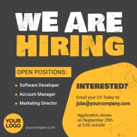 Hiring Ads Template | PosterMyWall