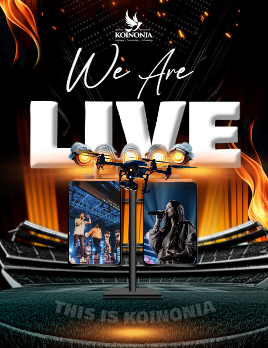 We are Live Template | PosterMyWall