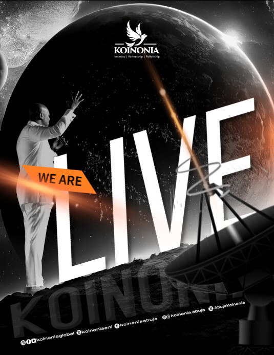 We are Live Template | PosterMyWall