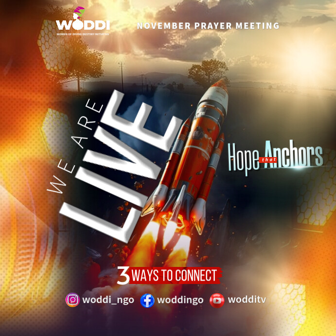 WE ARE LIVE Template | PosterMyWall