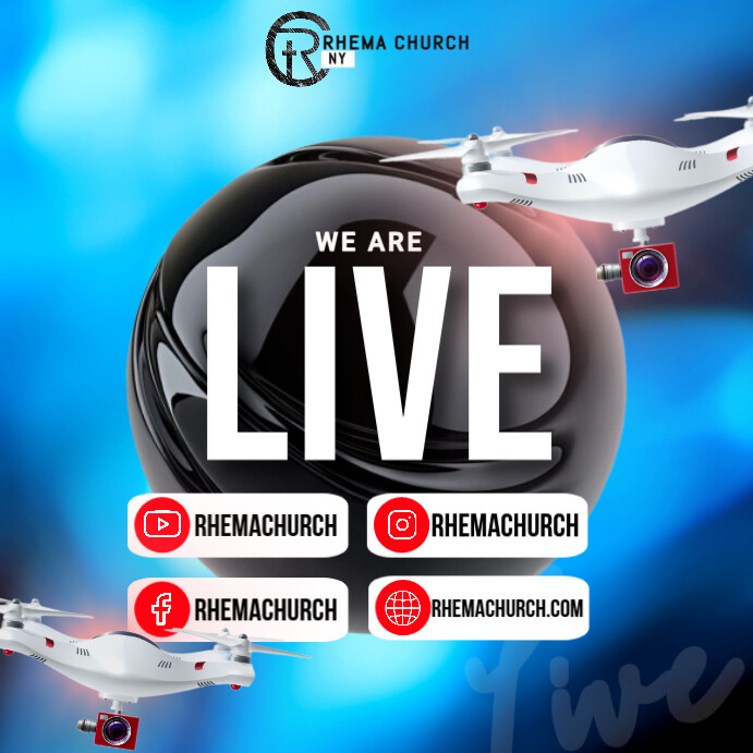 We are Live Template | PosterMyWall