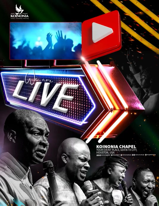 We are Live Template | PosterMyWall