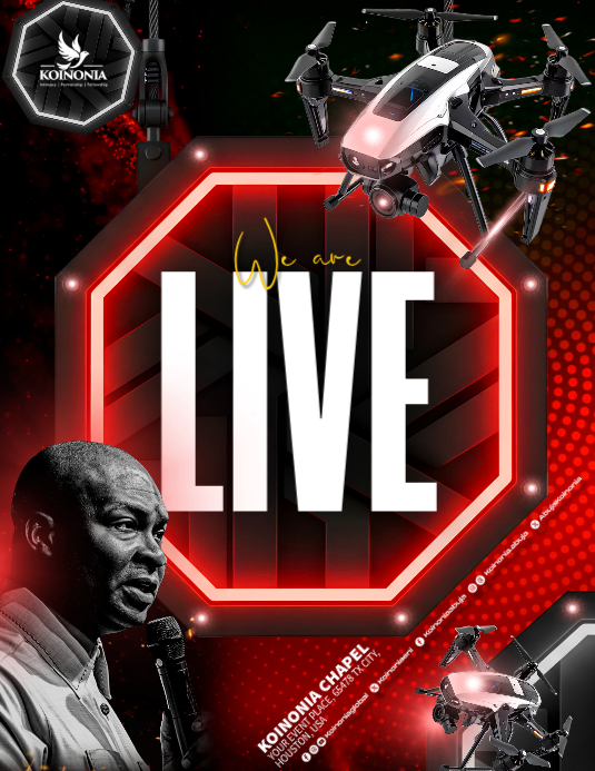 we are live Template | PosterMyWall