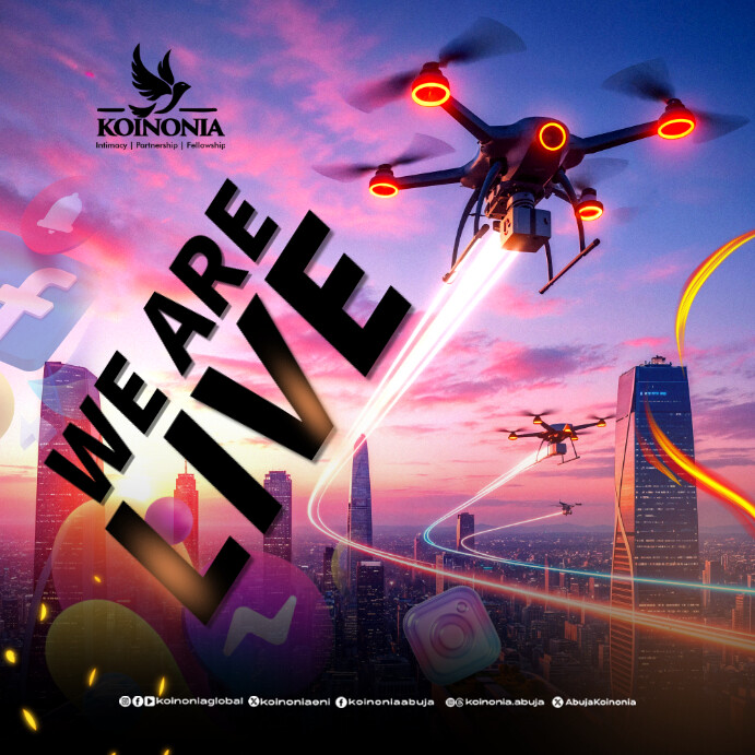 Copy of we are live | PosterMyWall