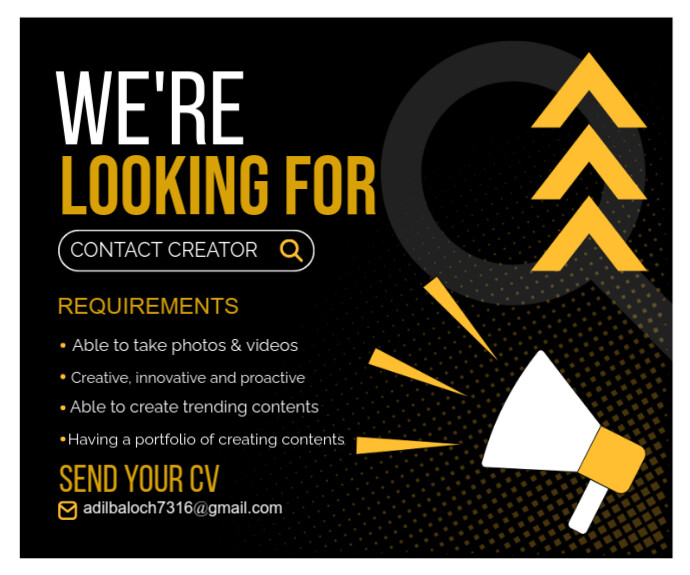 We are looking Template | PosterMyWall