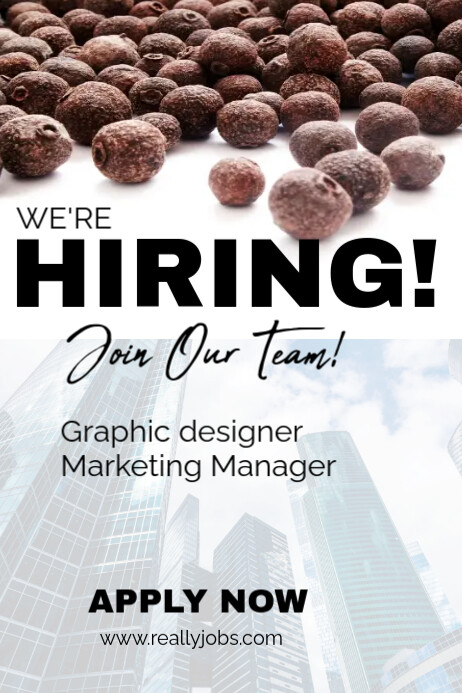 we are looking jobs less persons join us Template | PosterMyWall