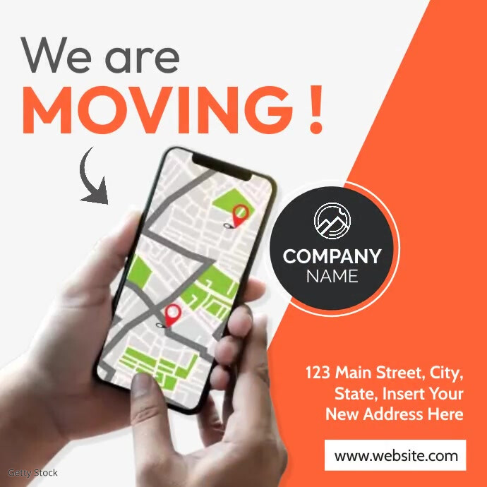 we are moving minimal instagram post banner a Template | PosterMyWall