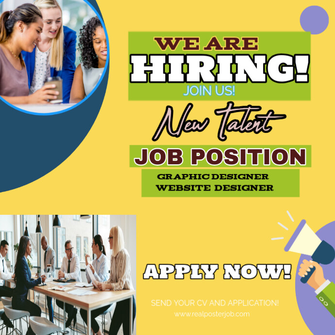 Plantilla de We are need quickly our business team apply | PosterMyWall