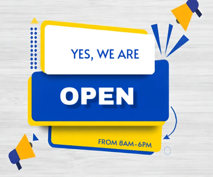 We are Now Open flyer Template | PosterMyWall