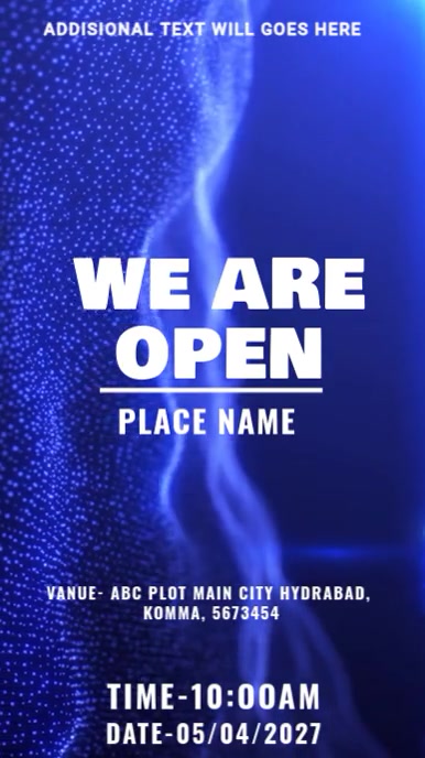 Copy of we are open (64) | PosterMyWall