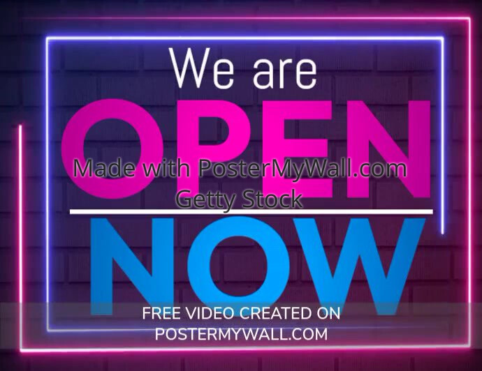 Plantilla de we are open ad | PosterMyWall