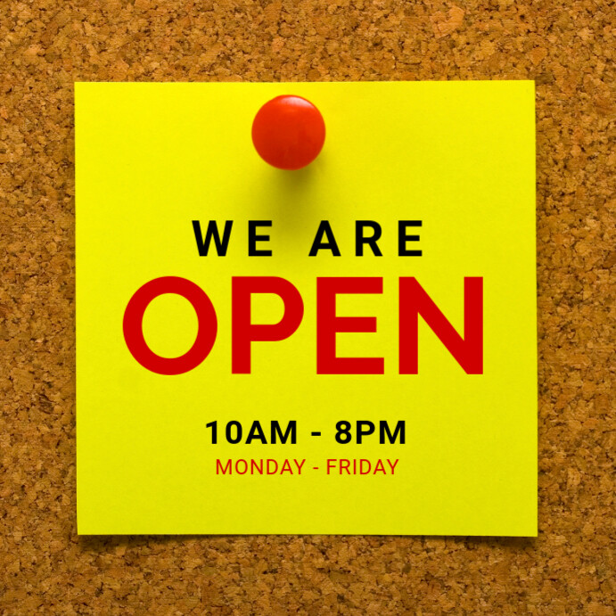 Copy of We are open banner template | PosterMyWall