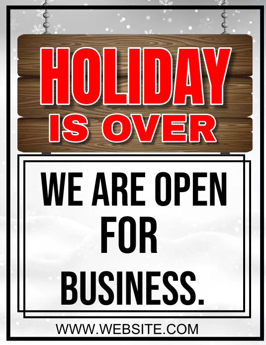 We are open business poster design template | PosterMyWall