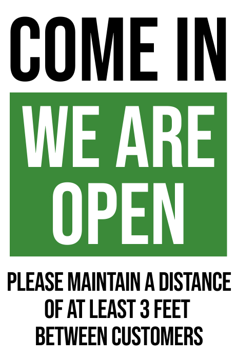 We Are Open Coronavirus Template | PosterMyWall