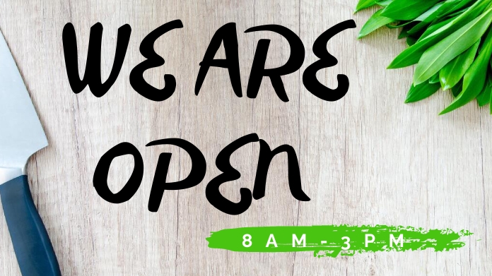 Copy of We are open | PosterMyWall