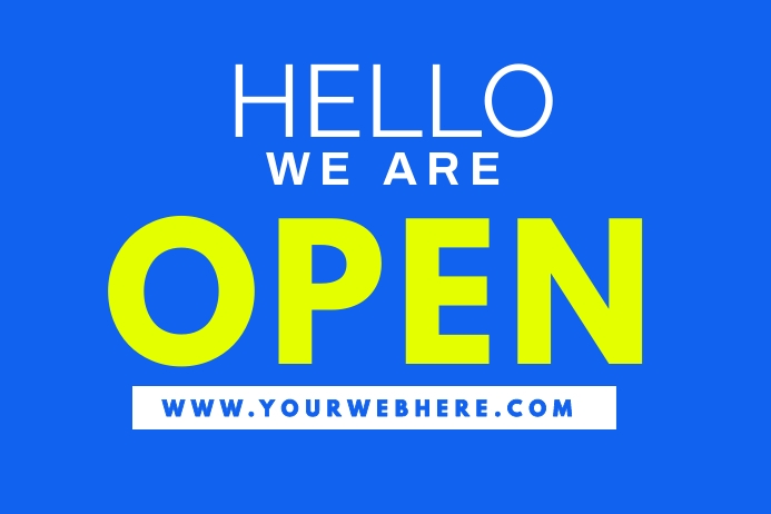 Copy of we are open | PosterMyWall