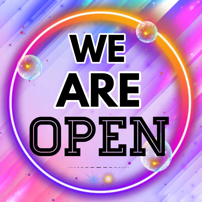 we are open Template | PosterMyWall