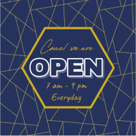 We Are Open Template | PosterMyWall