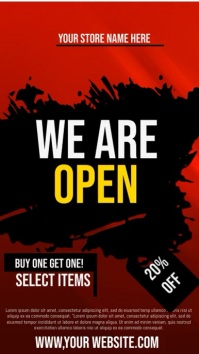 435,420+ we are open signage Customizable Design Templates | PosterMyWall