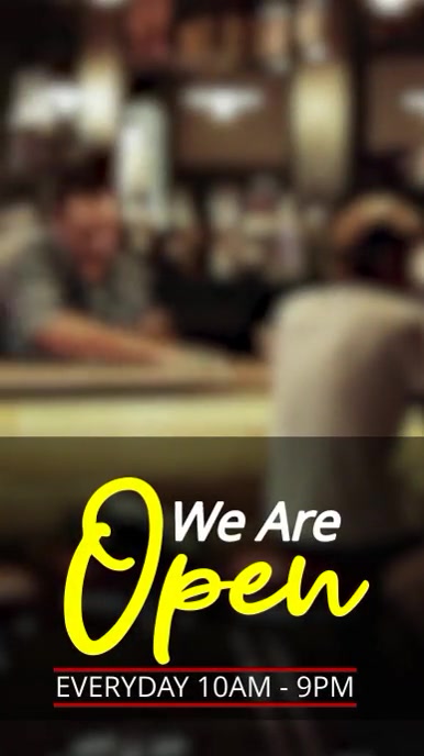 We Are Open Template | PosterMyWall