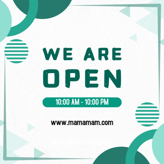 we are open Template | PosterMyWall