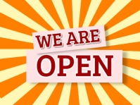 We are Open Yard Sign Template | PosterMyWall