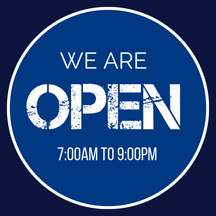 We are open Template | PosterMyWall