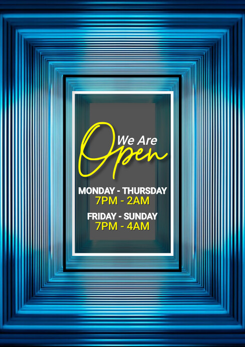 We Are Open Templat | PosterMyWall