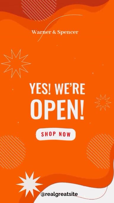 We are open Template | PosterMyWall