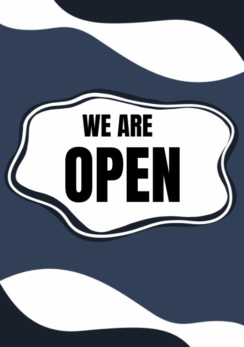 We are open Template | PosterMyWall