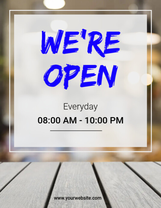 we are open Template | PosterMyWall