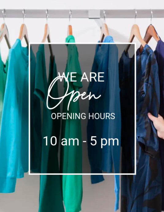 We are open Template | PosterMyWall