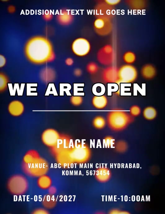we are open Template | PosterMyWall