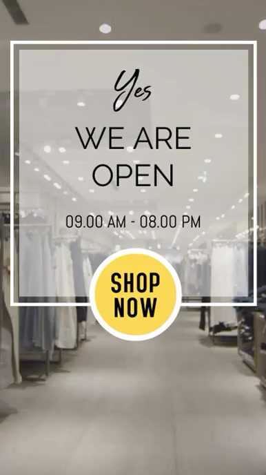 We are open Template | PosterMyWall