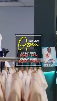 We Are Open Notice Template | PosterMyWall