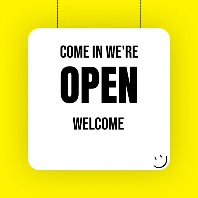 We Are open Template | PosterMyWall