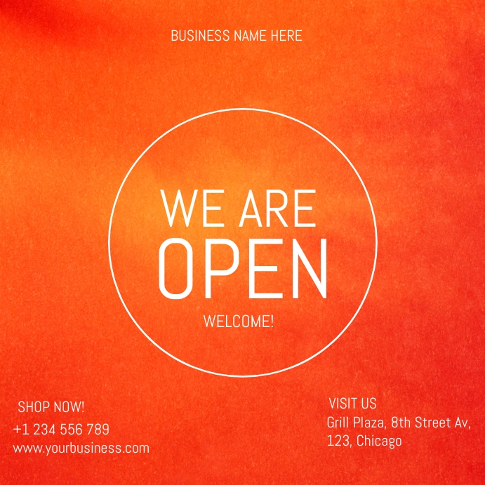 we are open Template | PosterMyWall