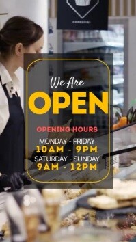 We Are Open Template | PosterMyWall