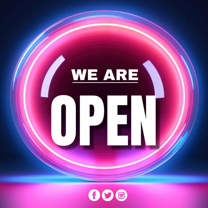 We are open Template | PosterMyWall
