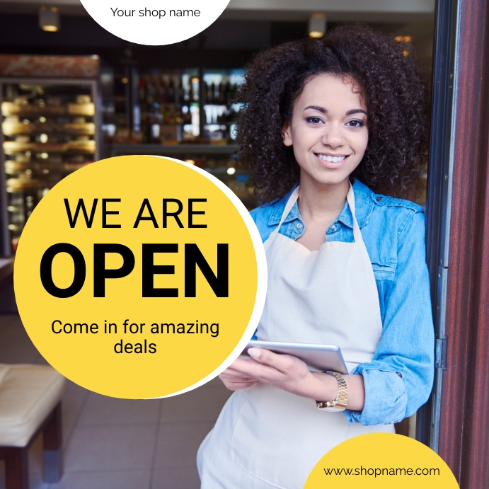 we are open Template | PosterMyWall