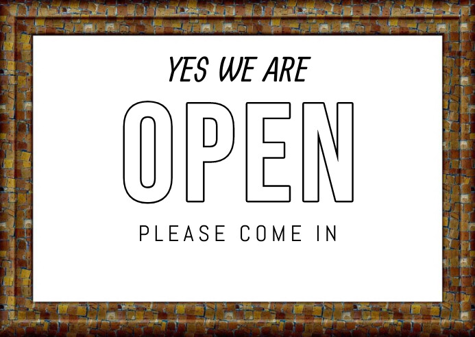 we are open Template | PosterMyWall