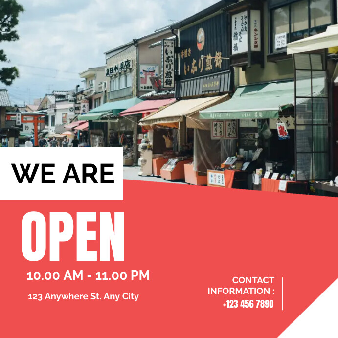 We are open Template | PosterMyWall