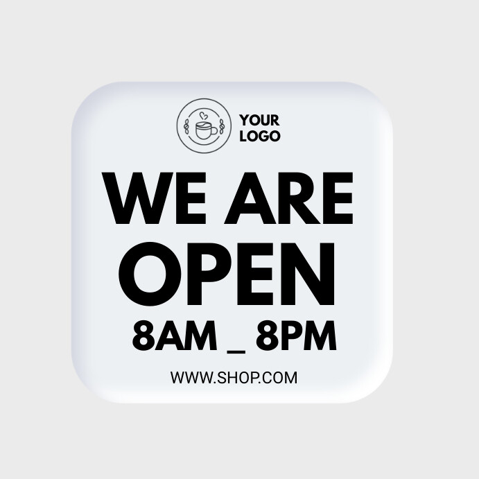 Copy of We are Open | PosterMyWall