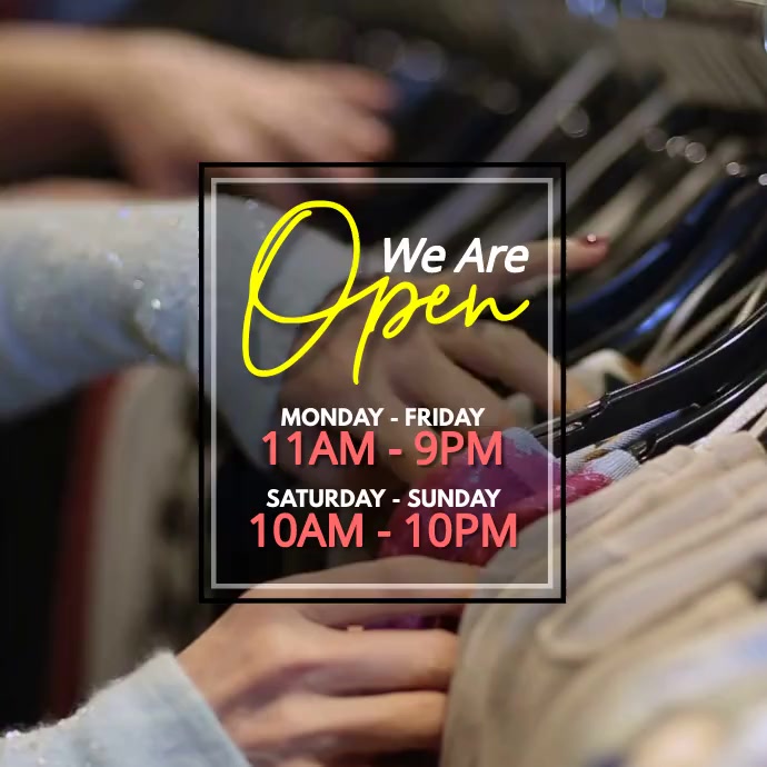 We Are Open Template | PosterMyWall