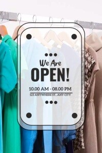 WE ARE OPEN TEMPLATE | PosterMyWall